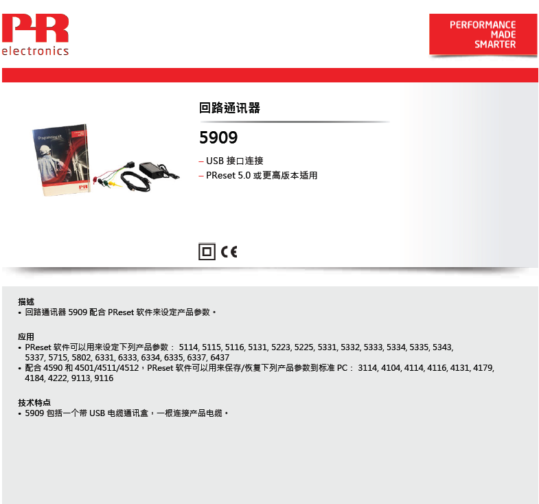 丹麦PR 回路通讯器 5909配合eset软件来设定产品参数USB接口连接-阿里巴巴