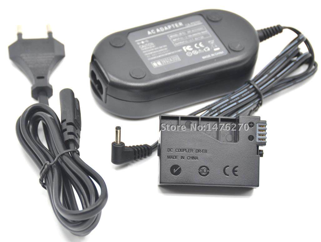 Ack-e8 power adapter + lp-e8 dummy battery dr-e8: keep your canon ...