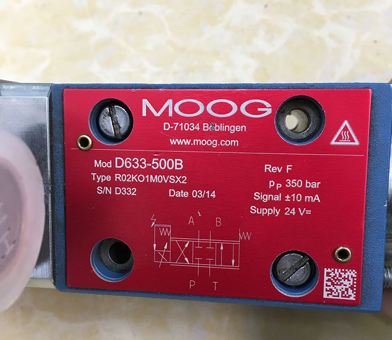 Original MOOG Mug D633-500B direct drive servo valve sales and ...