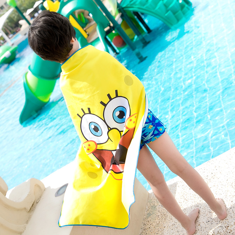 [USD 23.38] Spongebob Quick dry towel Swimming sports Adult Cute ...