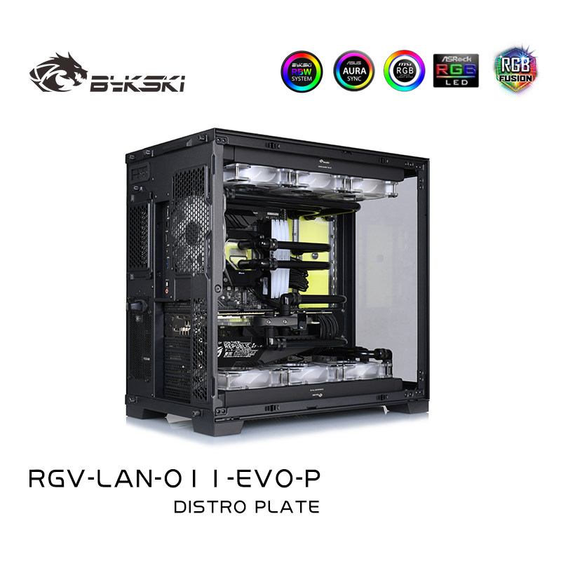 Bykski - Lian Li O11 Dynamic EVO Distro Plate RBW
