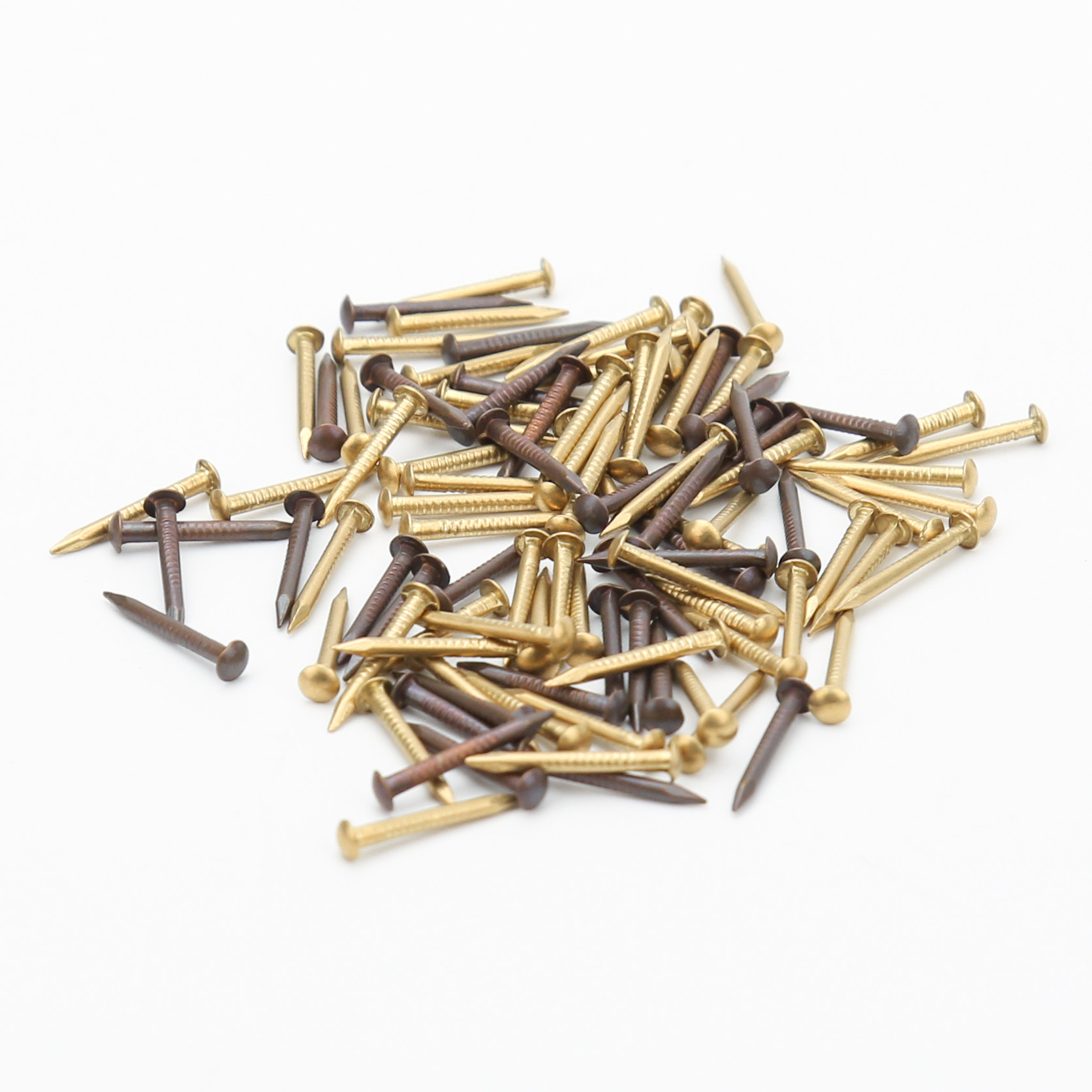 Pure copper nail round head imitation ancient bronze nail screw ...