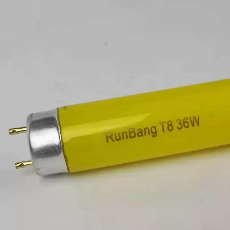 RUNBAN防紫外线黄灯管18W 30W 36W安全黄灯管 本色黄灯管防曝光灯