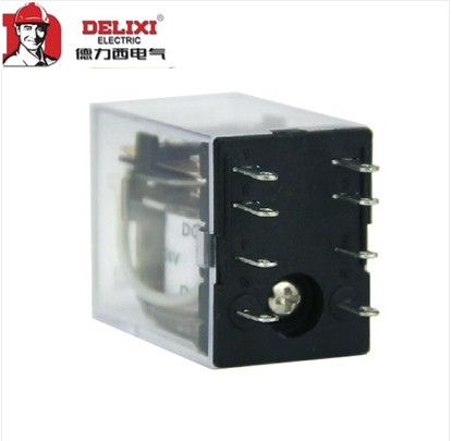 Delixi small intermediate relay CDZ9L-52P HH52PL with lamp 8 feet AC220V DC24V