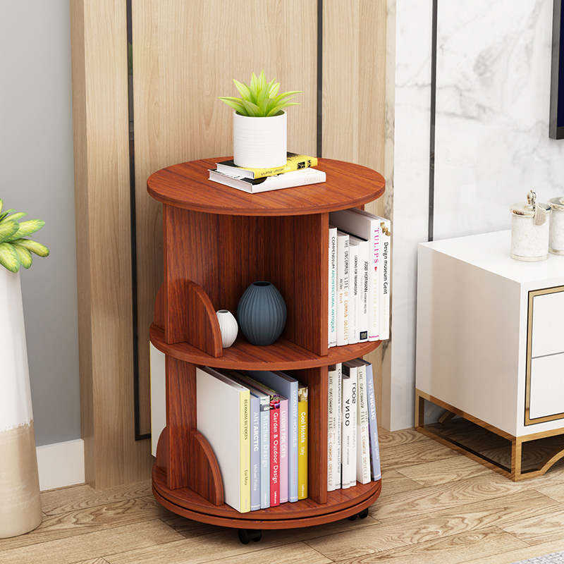 [USD 81.61] Creative rotating bookshelf 360 degree bookcase modern ...