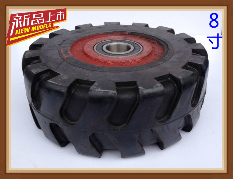 [USD 17.19] 8-inch heavy rubber wheel mute wheel machine wheel wheel ...