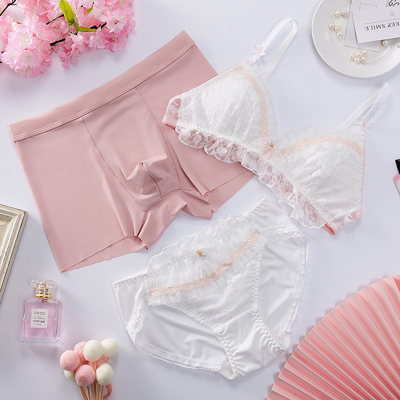 [USD 41.64] Three sets of new iced couple underwear, couple bra bra bra ...