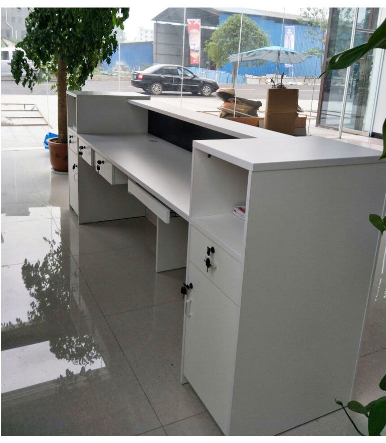 Company front desk Reception desk Simple modern consulting Welcome ...