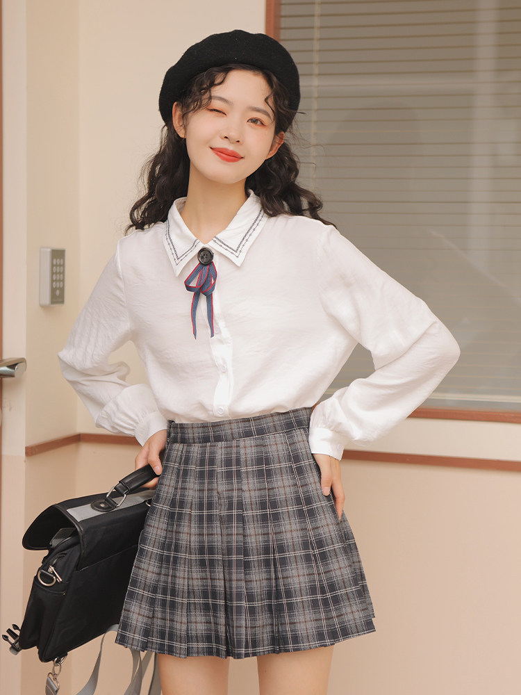 [USD 38.70] Linjou Ling Jiu shirt female spring and autumn 2023 new ...