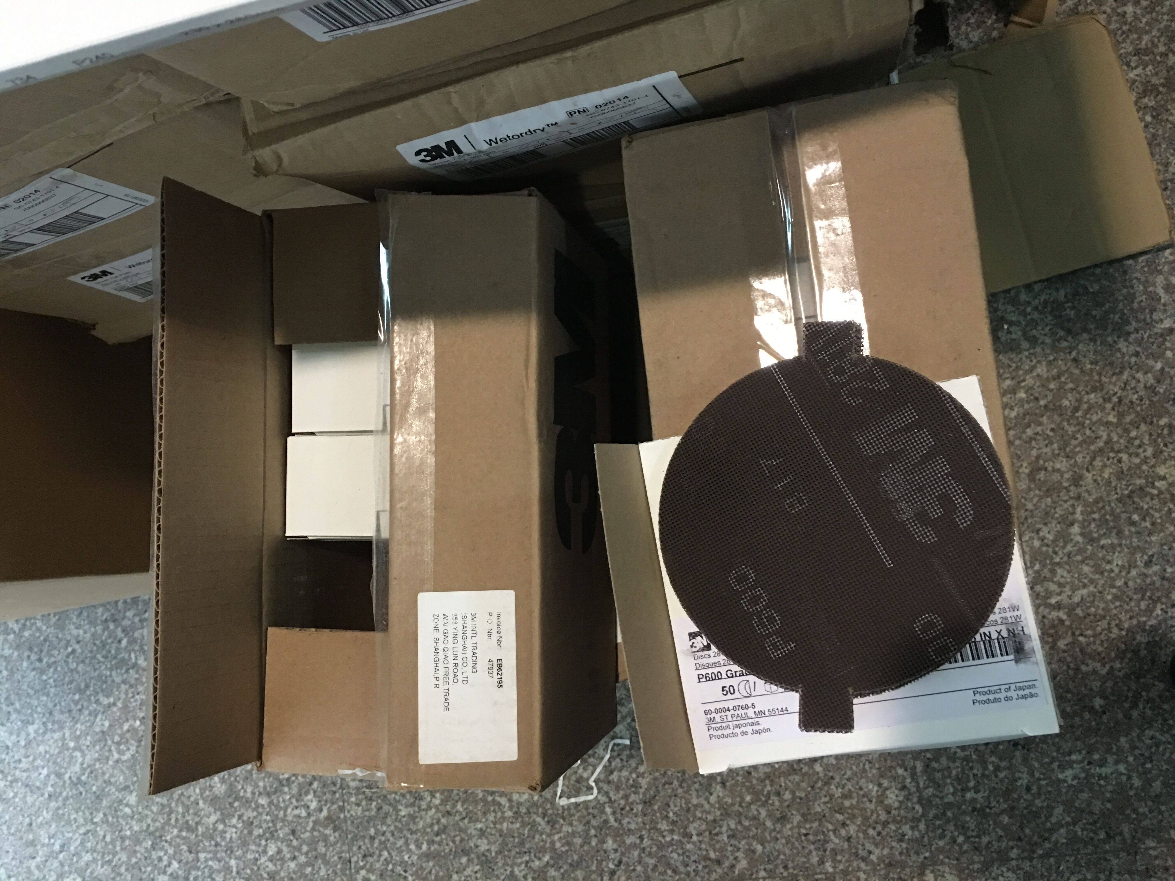 abrasive cloth 281W, 3m网格砂纸，钣金查找缺陷，5寸281W，p600