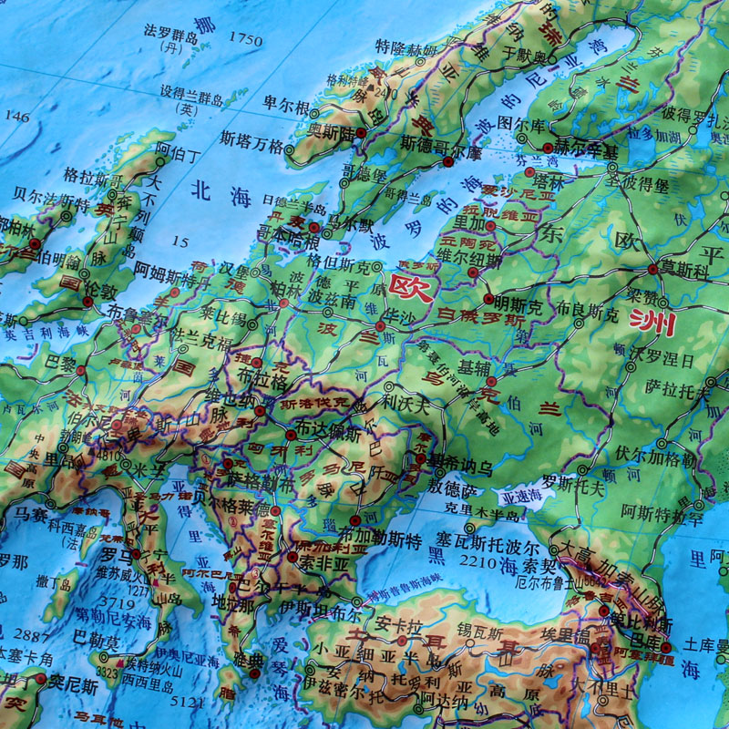 🌍【春节不停工】博目精雕版2025世界地图3D立体，带你环游世界地形图！-一般用中国地图/世界地图-淘宝好物网