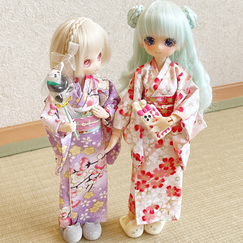 OB22 OB24 小布 AZONE bjd6分 P20 特六素体娃衣日式樱花和服浴衣，我玩了直接上头！_BJD_淘宝游戏网