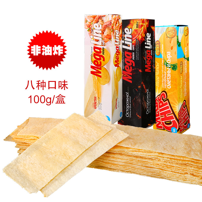 [USD 5.99] Belarusian imported potato chips strips 100g non-fried Mega ...