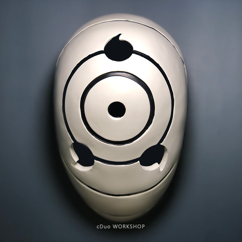 火影面具忍者发光写轮眼宇智波斑带土白面具轮回眼阿飞漫展道具-阿里巴巴