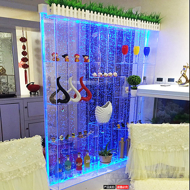 Water curtain wall wine cabinet screen, living room, fish tank ...