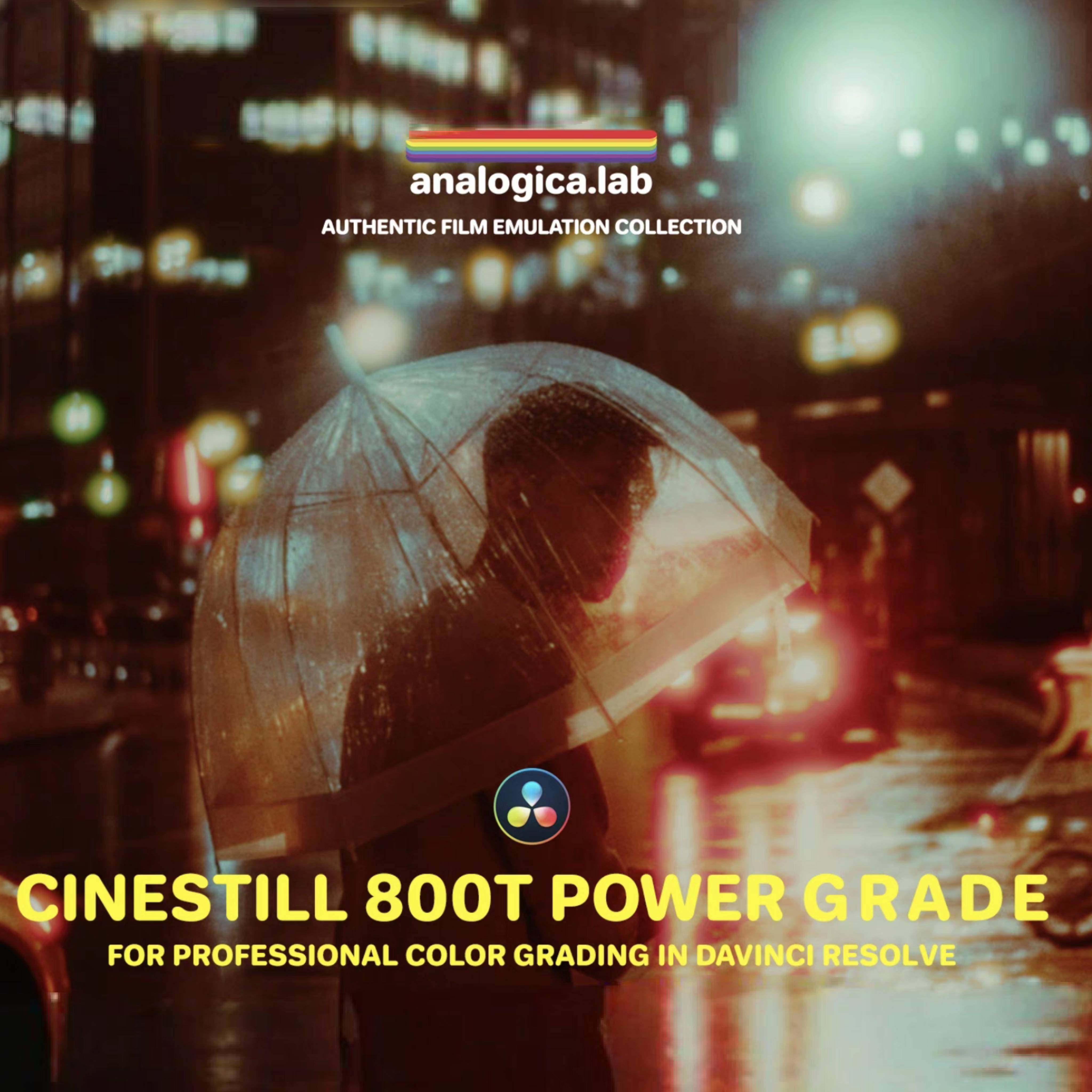 Analogica Lab CINESTILL 800T LUT + POWERGRADE達文西底片仿真