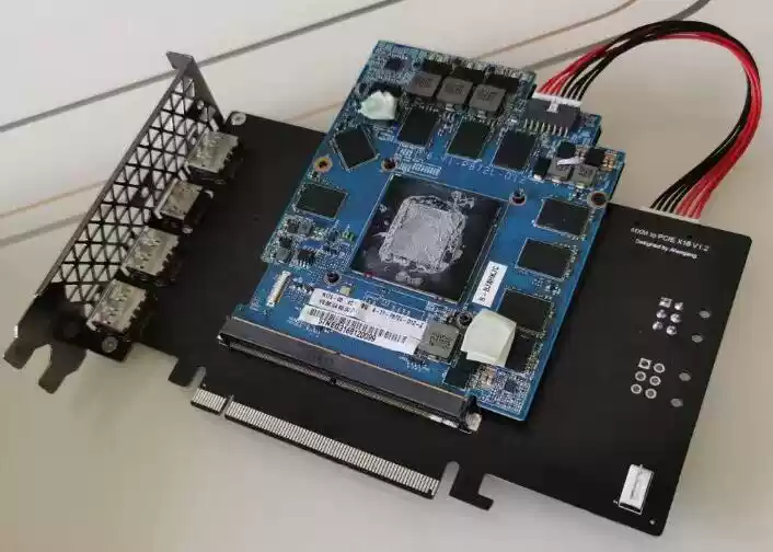 PCIE转MXM转接板卡 笔记本显卡转台式机内置外接显卡坞