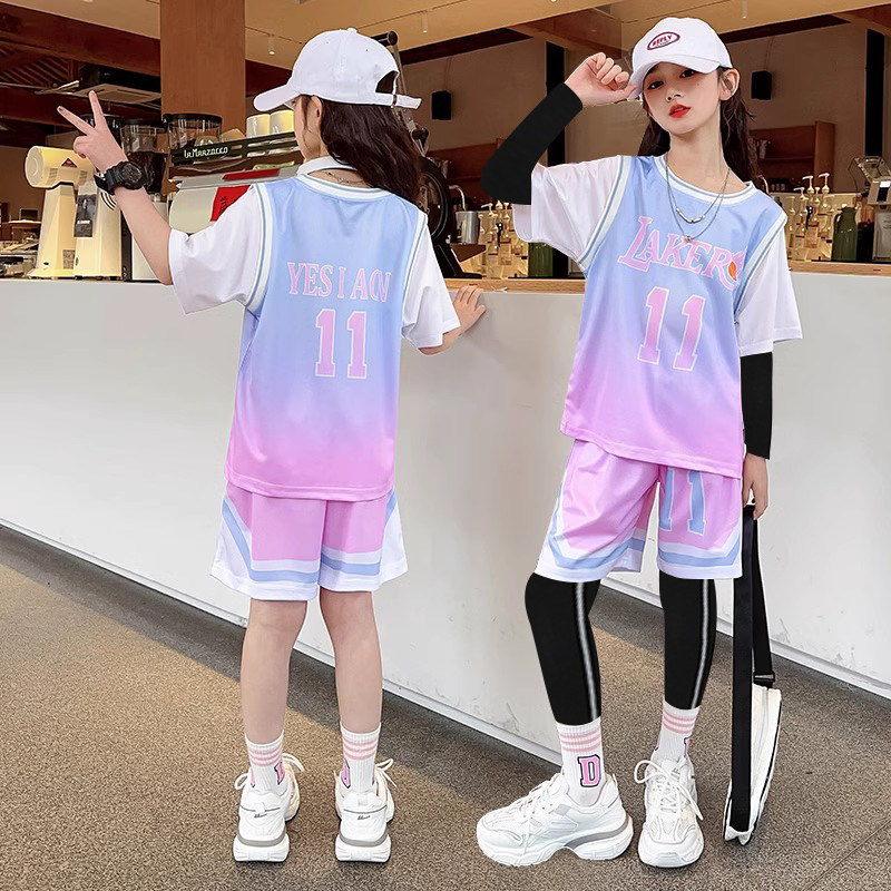 Girls basketball suit, summer must-have training uniforms to learn ...