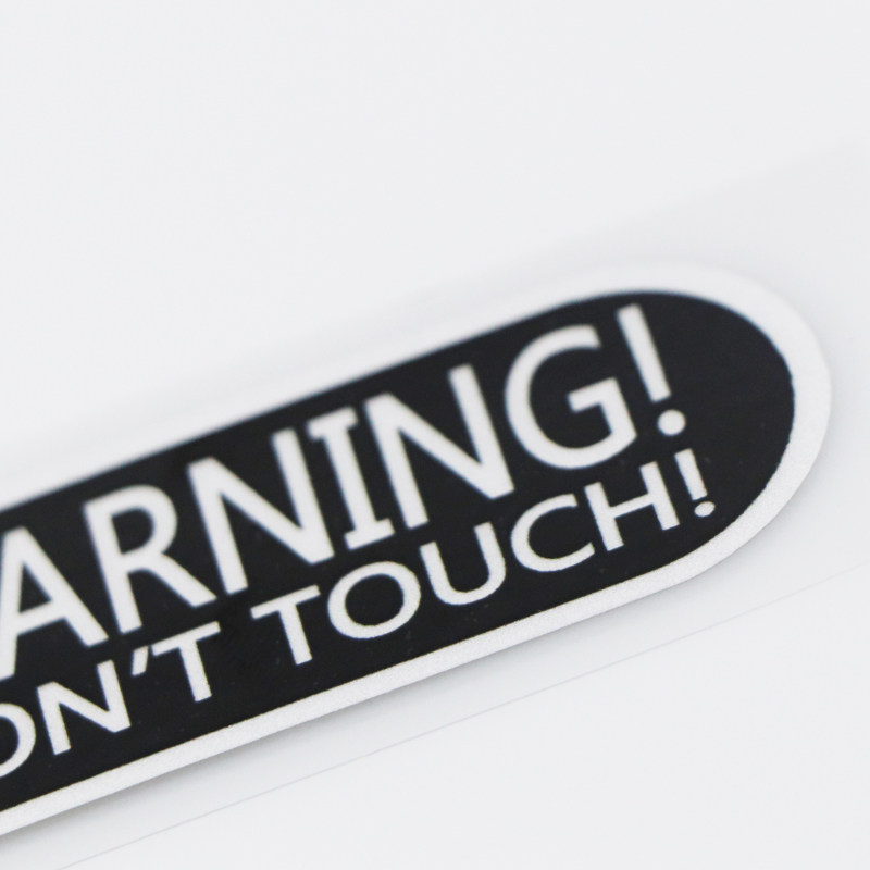 Zhuo Sticker Strictly prohibit touching car decoration sticker Warning ...