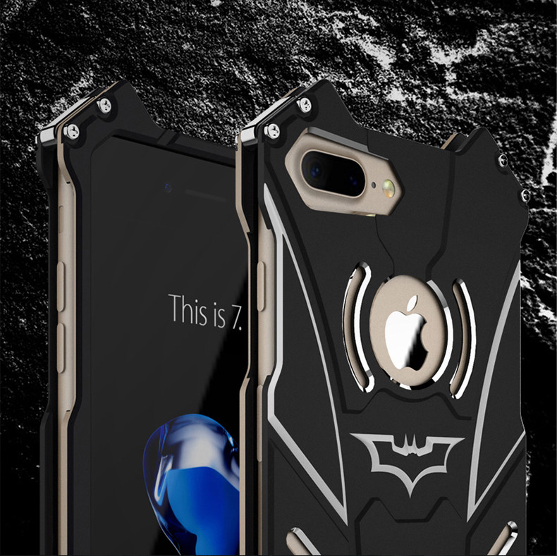 R-Just Batman Shockproof Aluminum Shell Metal Case with Custom Stent f ...