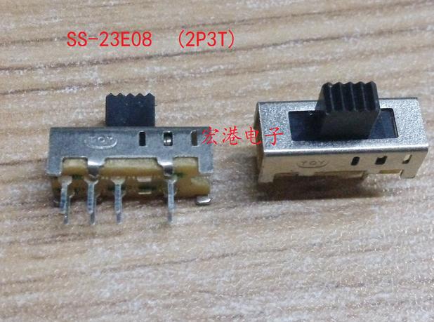 SS-23E08 (2P3T) 2*3 8脚3档 拨动开关
