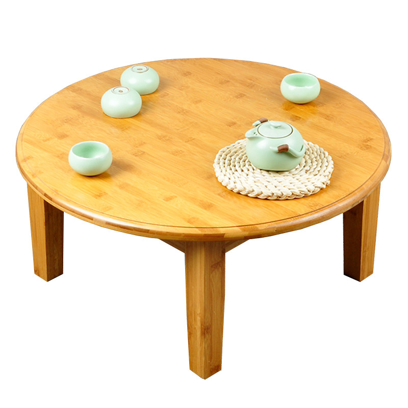 [USD 98.21] Bamboo Rattan Table Rattan Solid Wood Dining Table Round ...