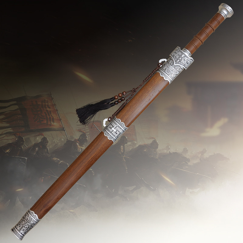 [USD 91.73] Han Stegosaurus spring sword eight-sided pattern steel long ...