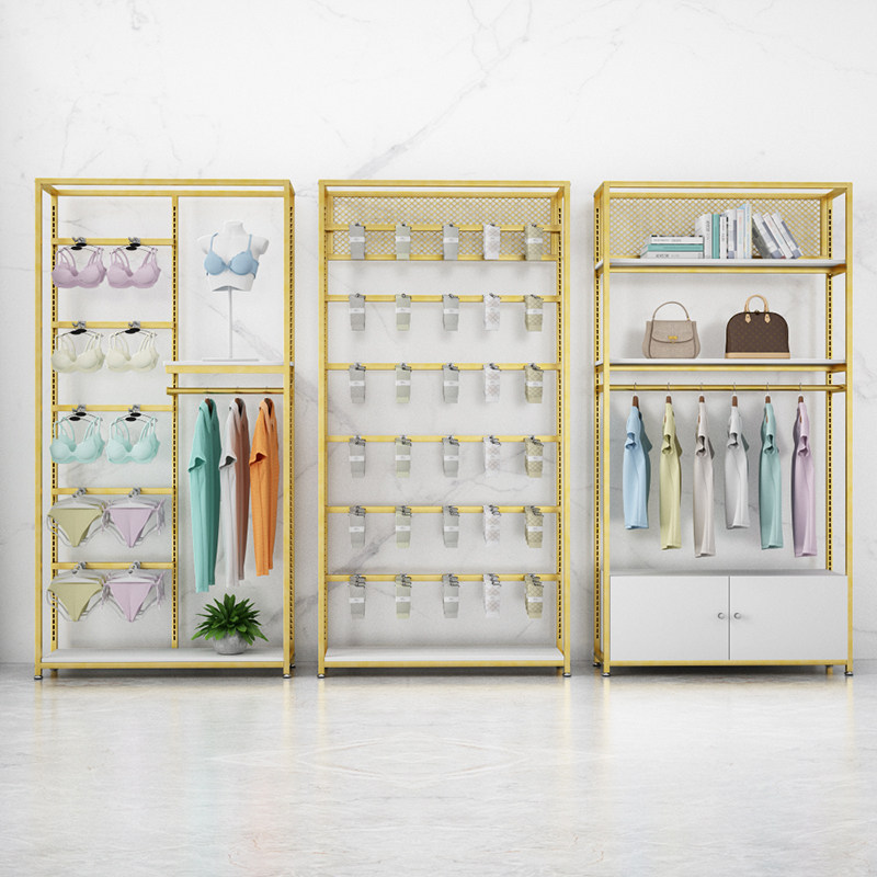 Underwear shelf display rack clothing store display cabinet shop light ...