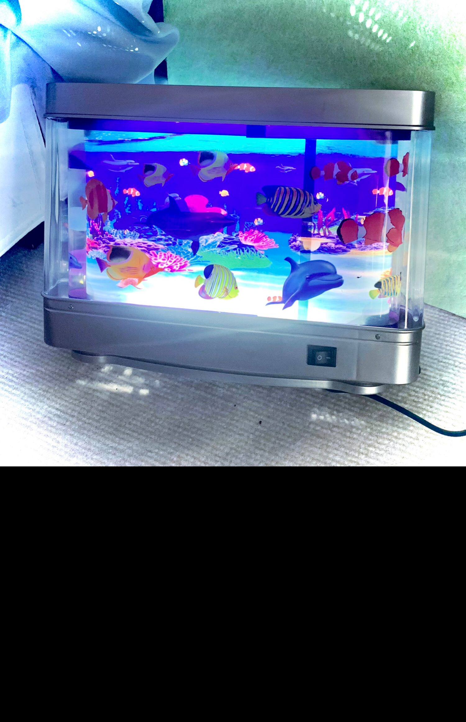 Led Yaya Fish Tank Simulation Fish Tank Landscaping Mini Aquarium ...