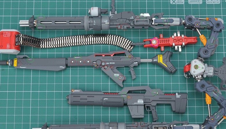 AW001-AW004 A.W 鋼魂1/144&1/100通用細節蝕刻片水貼改造件-Taobao