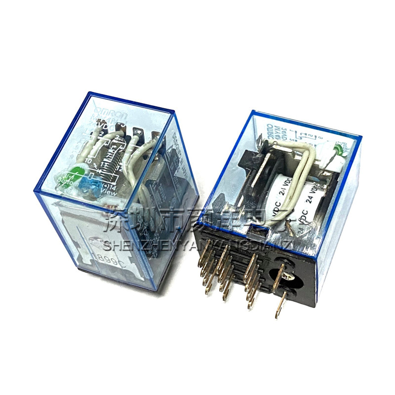 OMRON欧姆龙小型 中间继电器 MY4NJ MY4N-J DC24V AC220V 14脚-阿里巴巴