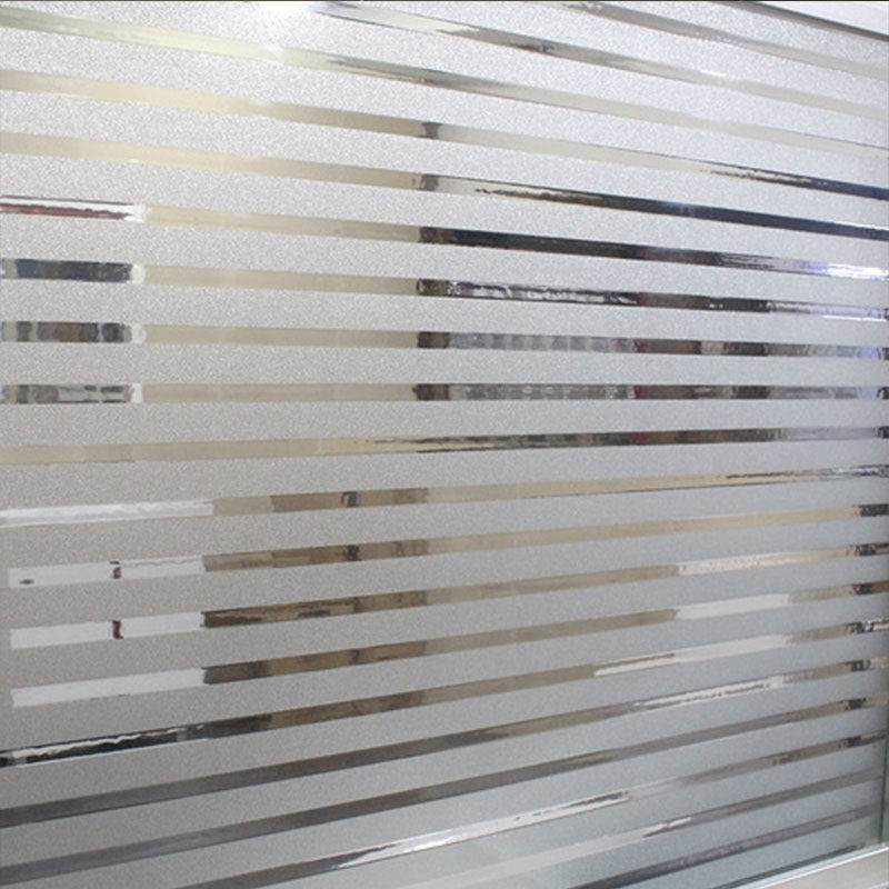 [USD 5.99] Leaf Striped Glass Film Window Bathroom Office Waistline ...