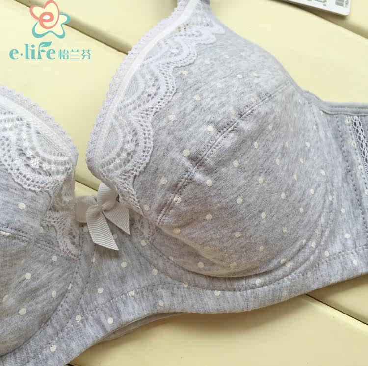 Купить Бюстгальтер 2件包邮 怡兰芬新品软钢圈圆点蕾丝边薄款c杯文胸学生三排扣内衣 Yilan Fen в интернет ...