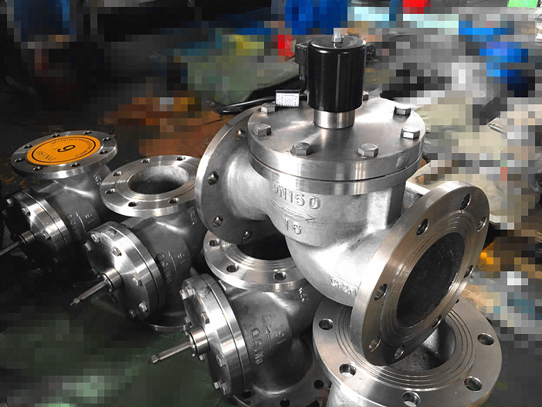 ZBSF all stainless steel steam flange solenoid valve High temperature flange solenoid valve DN25 ...