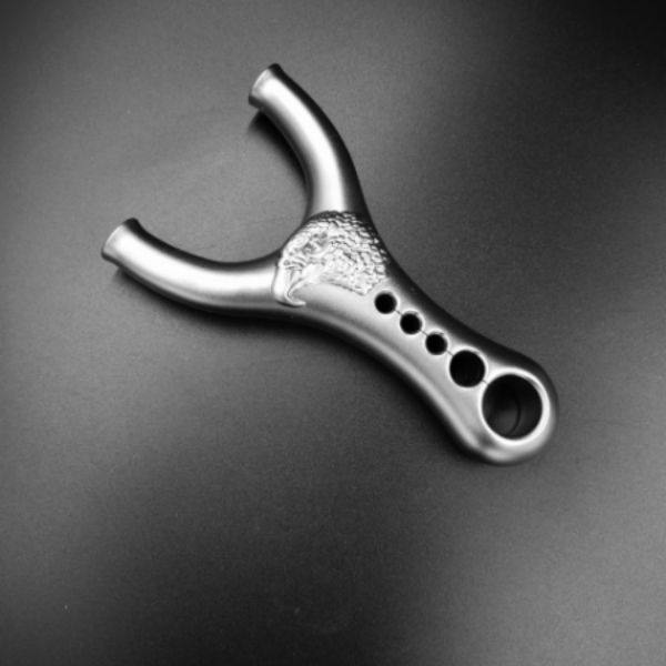 Titanium Yi TC21 titanium alloy CNC high-end slingshot eagle head flat ...