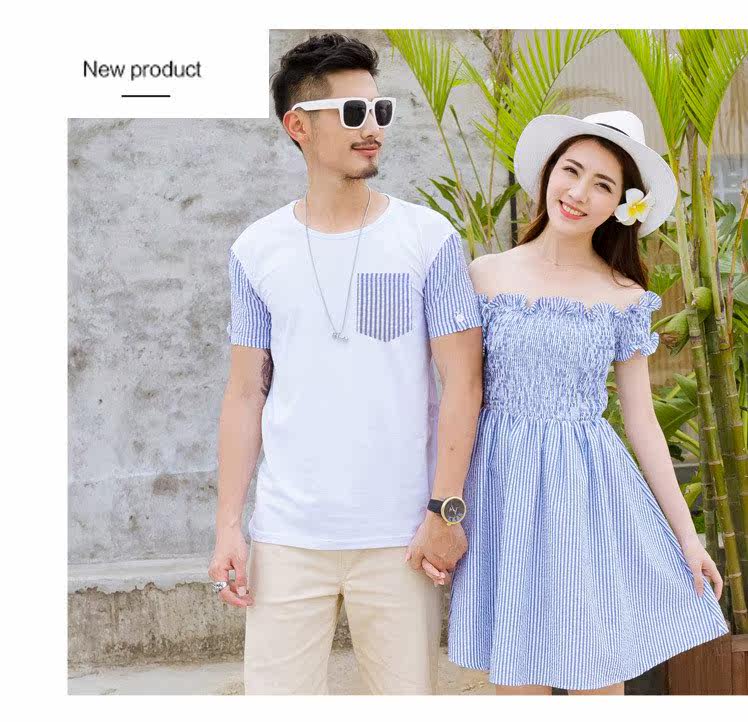 Family Clothing Mommy And Daughters One Shoulder Dress Father Son ...