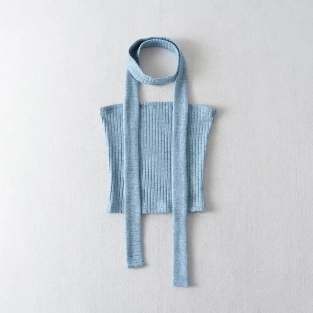 Little Ru French style sexy cashmere strapless pure style beautiful ...