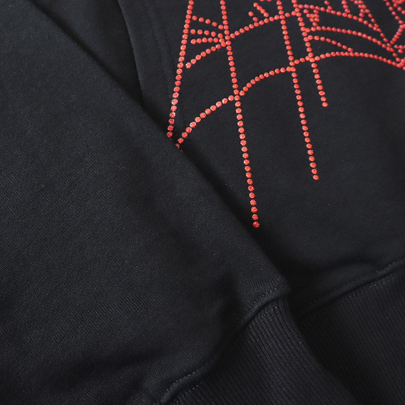 Spider Worldwide Sp5der Worldwide Clothing Spider Red Web Hoodie Black