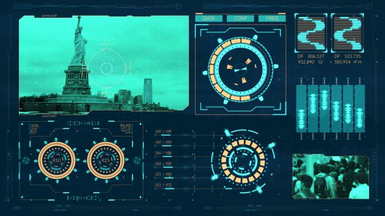 AE模板+PR预设-300组简单复古HUD科技感元素UI动画素材 | 龋齿一号GFXCamp