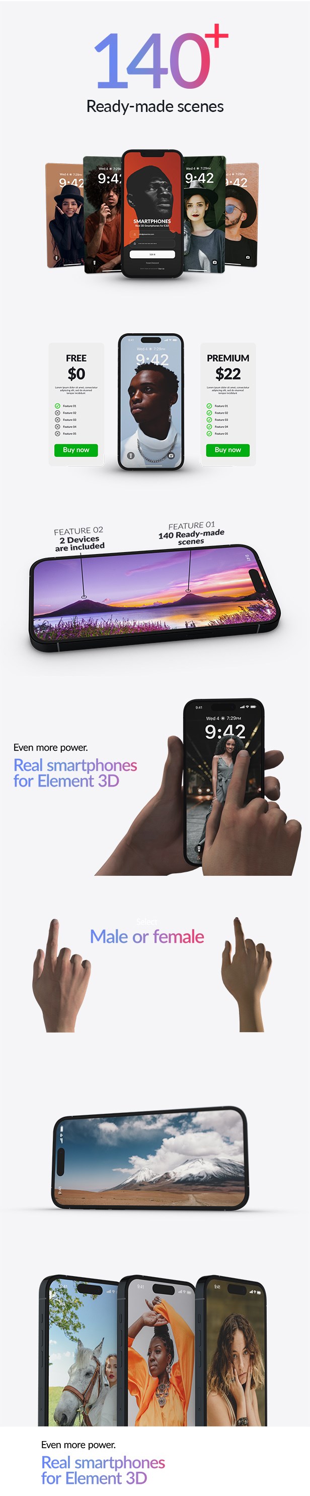 AE脚本模板-500组E3D三维苹果iPhone 14手机平板笔记本电脑手表APP展示动画预设 | 龋齿一号GFXCamp