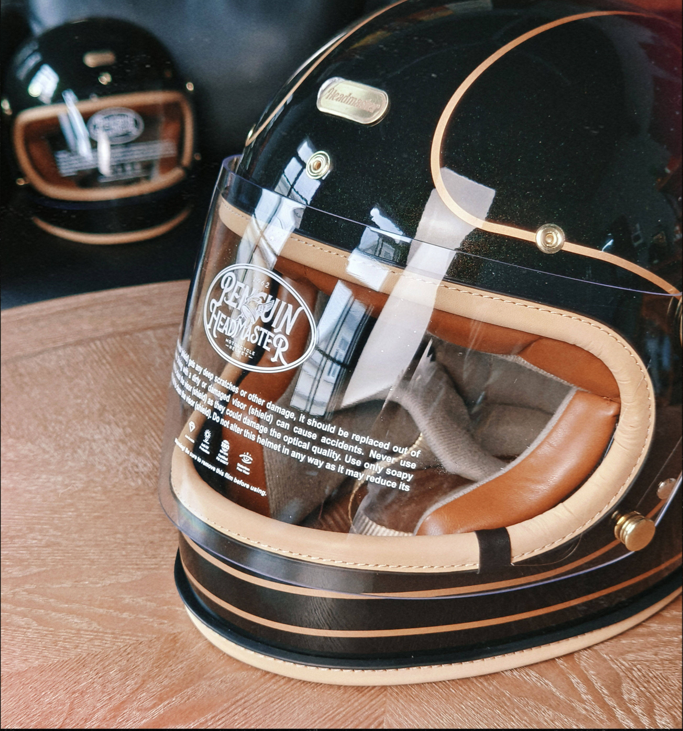 臺灣海鳥Penguin安全帽HeadMaster樂高盔3C復古全盔，通勤騎行新風尚！