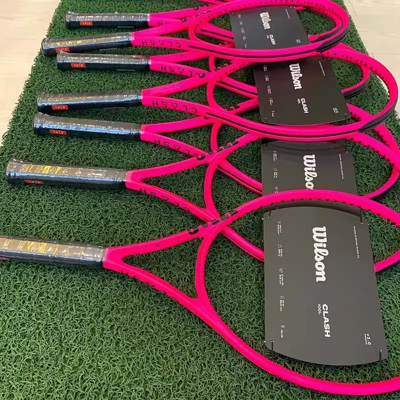 Wilson Clash 100L V2.0 Neon Pink，霓虹粉网球拍如何击破你的运动新高度？🔥-网球拍-淘宝好物网