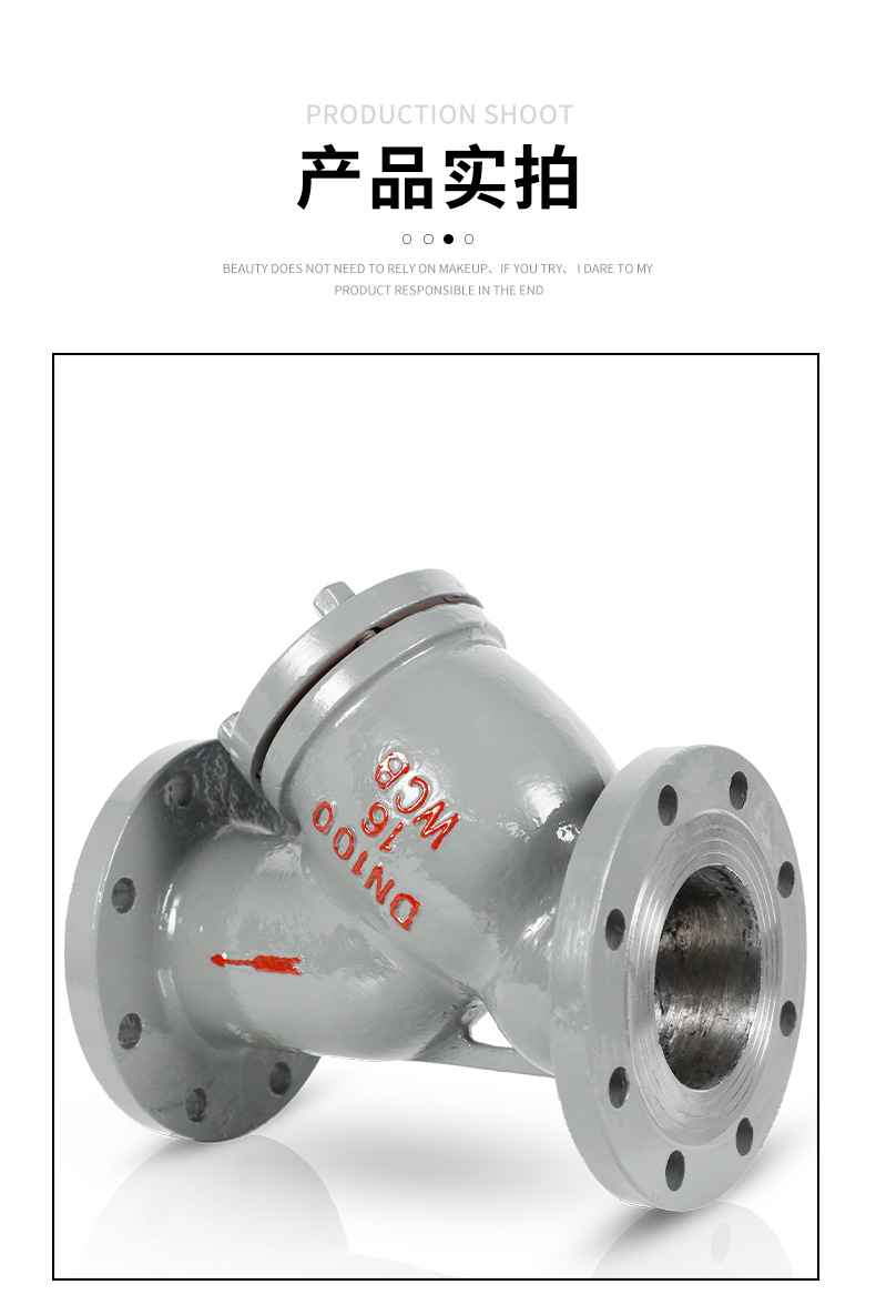 宝太正品GL41H-16/25C铸钢国标Y型高温蒸汽排污法兰过滤器WCB材质-阿里巴巴