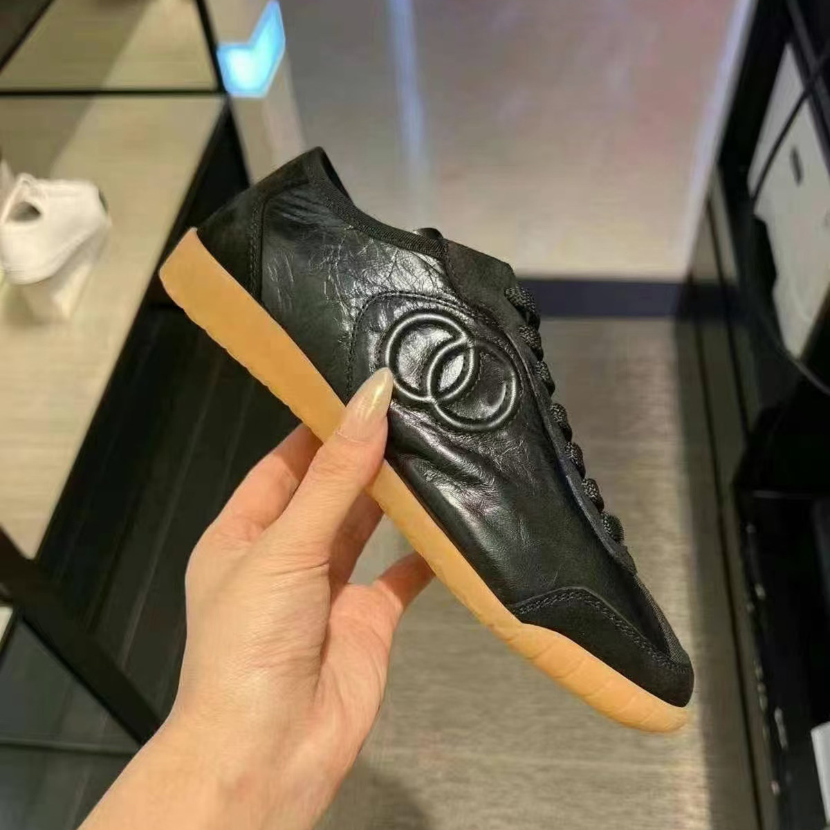 Chanel-inspired genuine leather german army trainers: stylish and ...