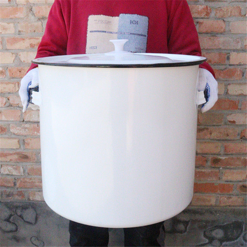 Thickened enamel bucket acid-alkali bucket rice bucket 22 28 30 34 40 ...