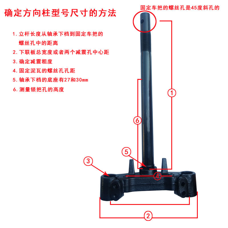 The small turtle direction column has an oblique hole. how to choose ...