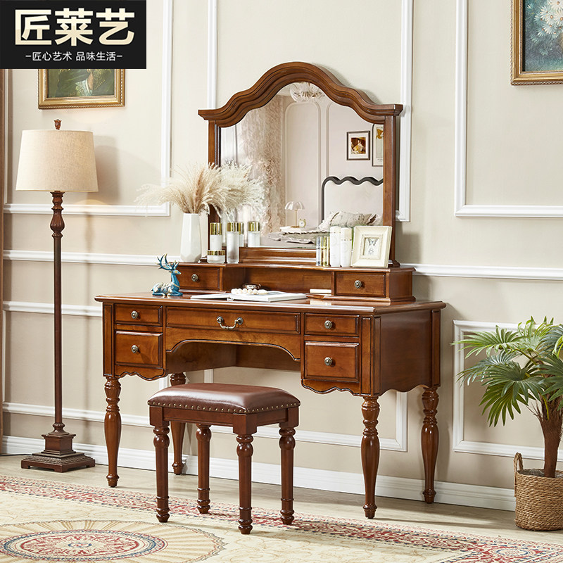 💫 American retro dressing table to create your dream bedroom space 💖