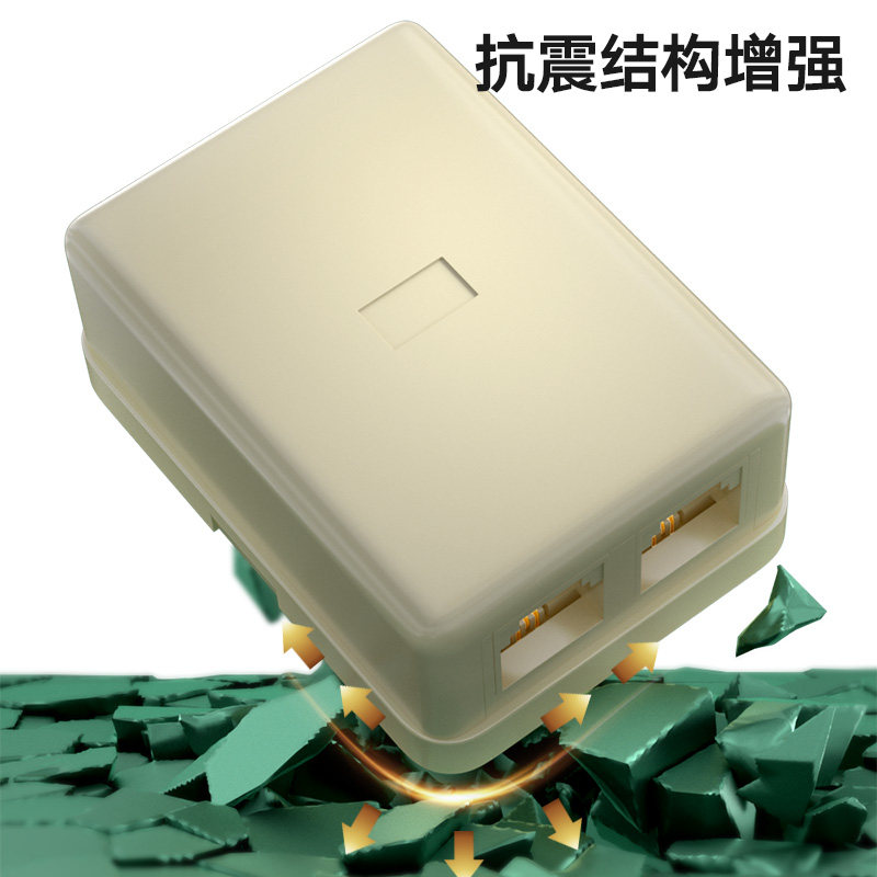 [USD 5.25] Telephone line box one and two, desktop junction box one and ...