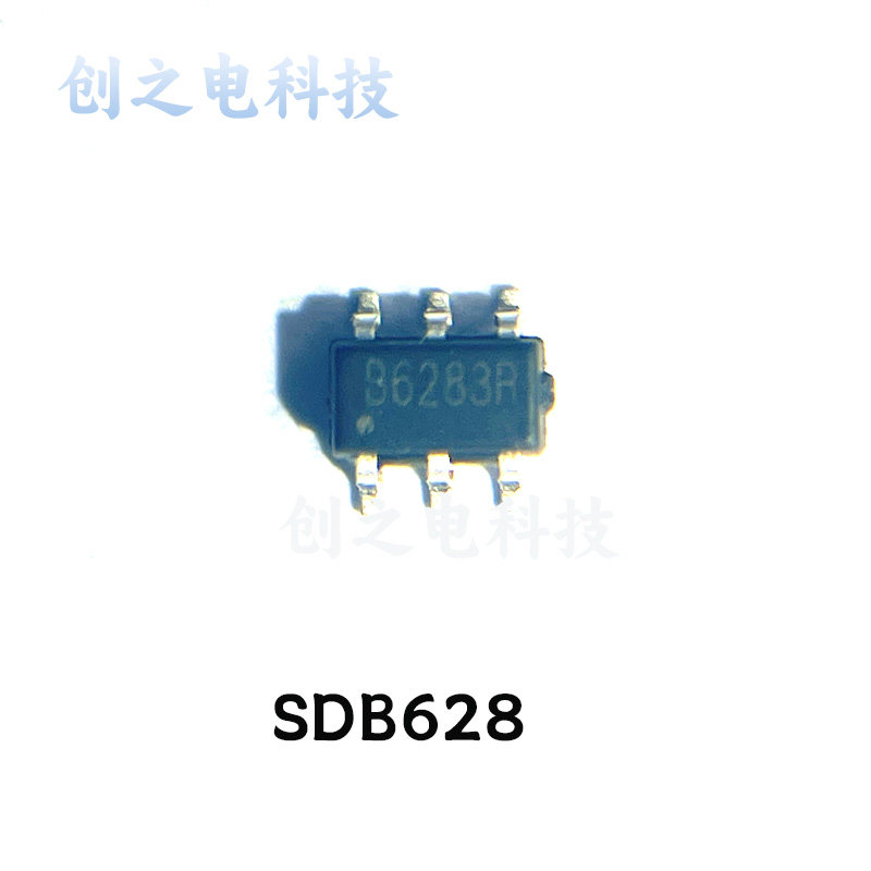 SDB628 SOT-23-6 2A 1.2MHz高效率升压芯片 丝印B6283R