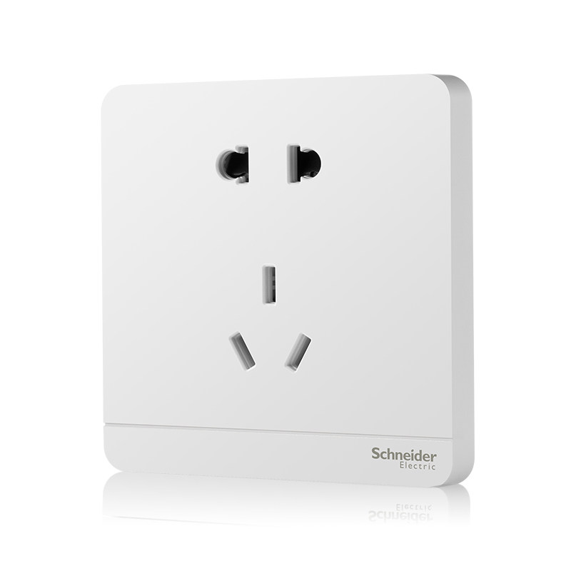 Schneider switch socket panel porous gold Yishang white wall gray ...